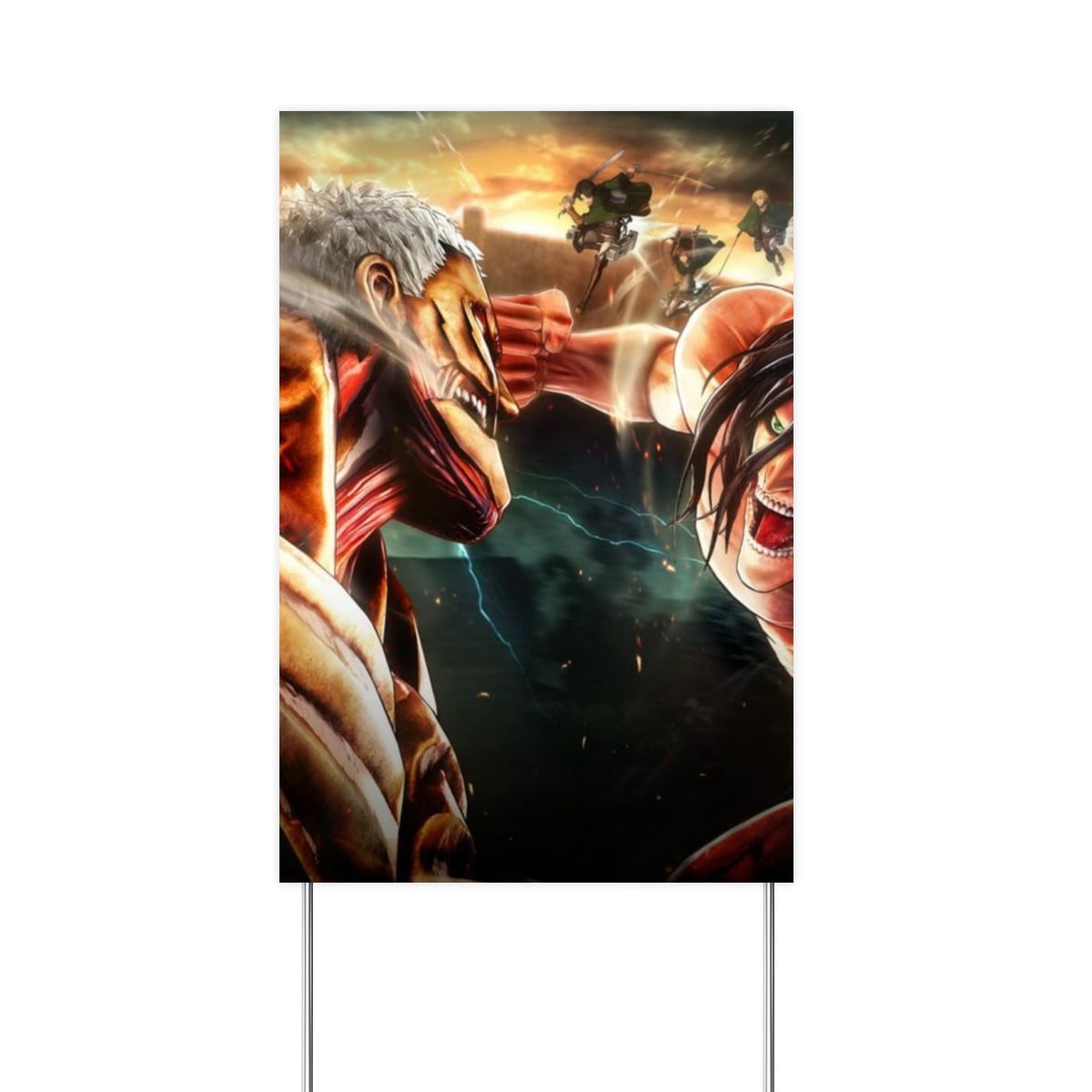 Attack on Titan Sign Yard Garden Club Farm Bathroom Wall Decor Sign ...