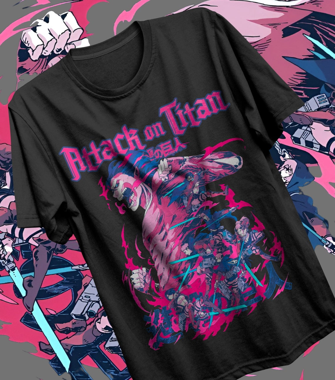 Attack on Titan T-shirt, Shingeki no Kyojin Manga Anime Shirt, Eren ...