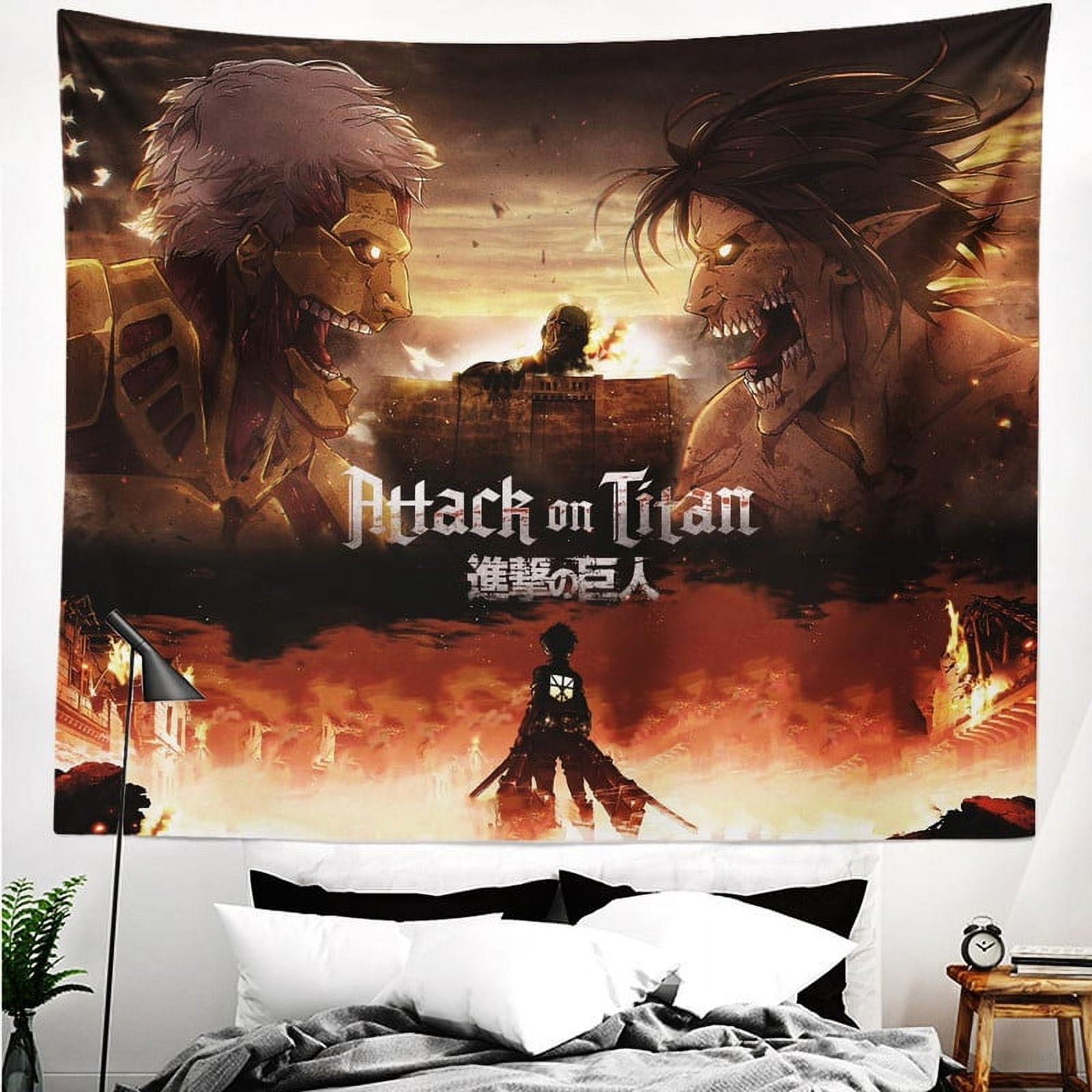 Attack on Titan Tapestry Gift Wall Hanging Backdrop for Room Bedroom ...