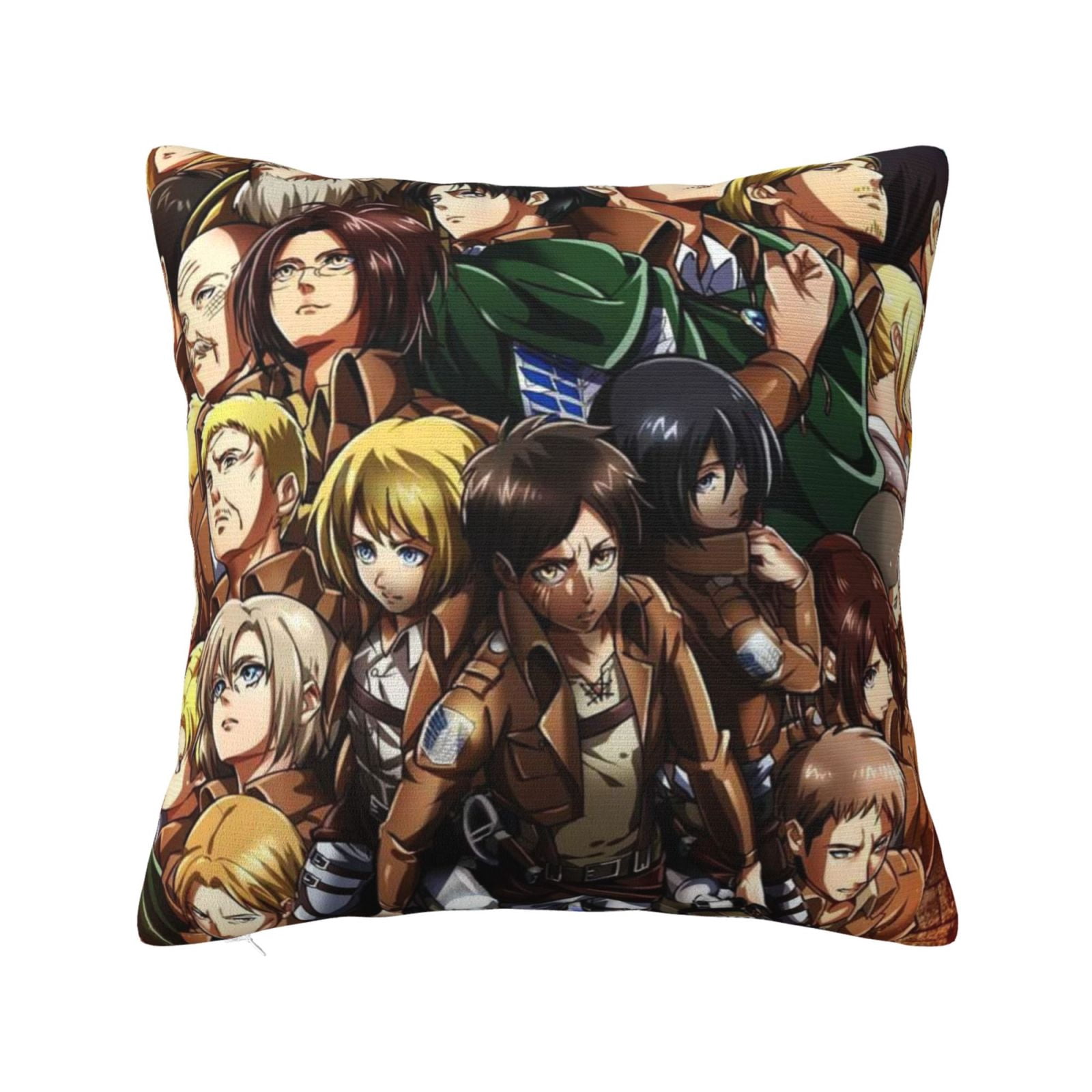 Attack on Titan Throw Pillow Cover Decoration Pillow Case Cushion Home ...