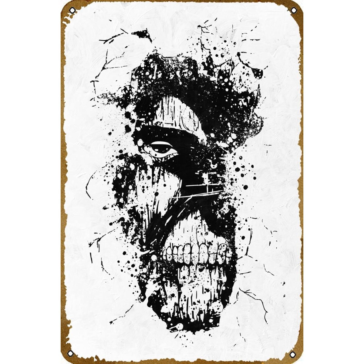 Attack on Wall Titan Anime Poster Comics Vintage Classic Tin Metal Sign ...