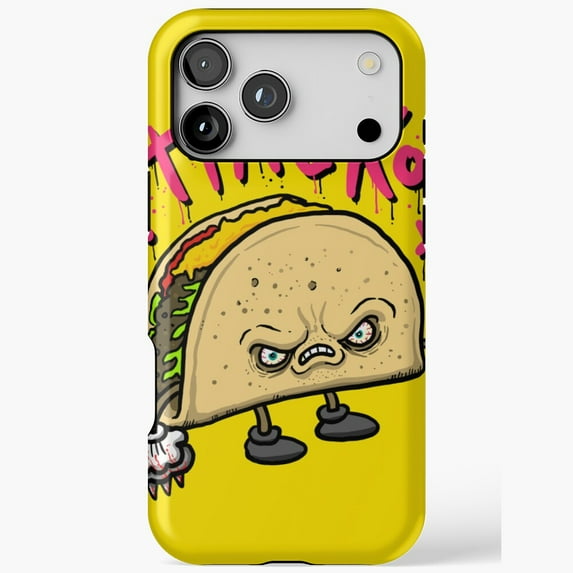 Attacko Funny Taco Shout Retro Style iPhone Case 17 to 11 Pro Max ...