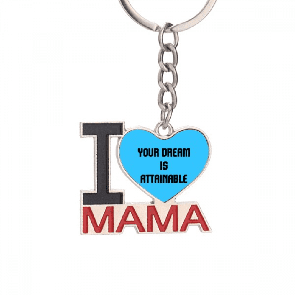 Attainable Inspirational Quote Sayings Keychain Metal Keyring Holder ...