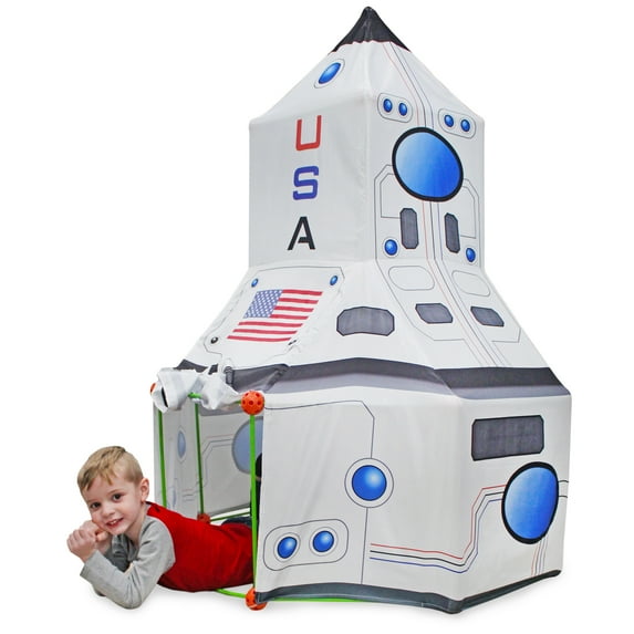 Attatoy Rocket Ship Play Tent Cover, Fort Building Kit Accessory for ...