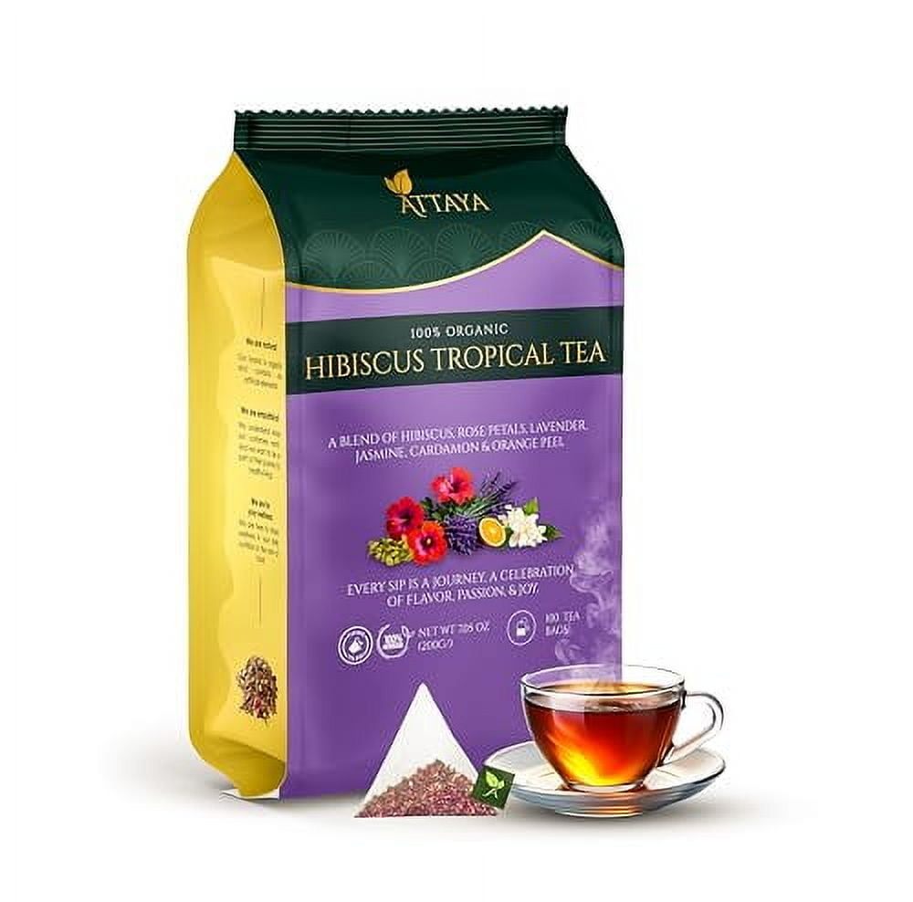Attaya Hibiscus Tropical Tea Bags | Heart Health & Blood Pressure ...
