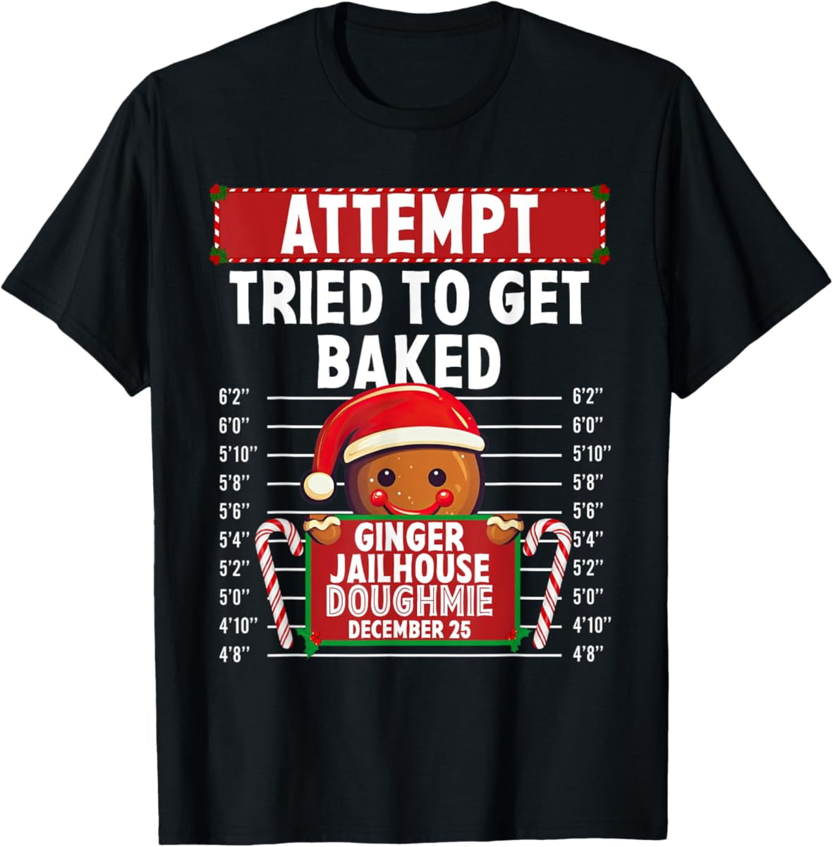 Attempt Ginger Jailhe Gingerbread T-Shirt - Walmart.com