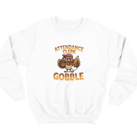 Attendance Clerk Gobble Squad Thanksgiving School Staff Matching Group ...