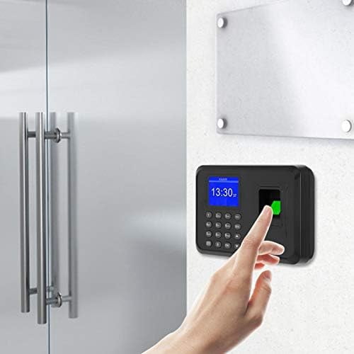 Attendance Machine, 2.4" LCD Screen Biometric Fingerprint Password ...