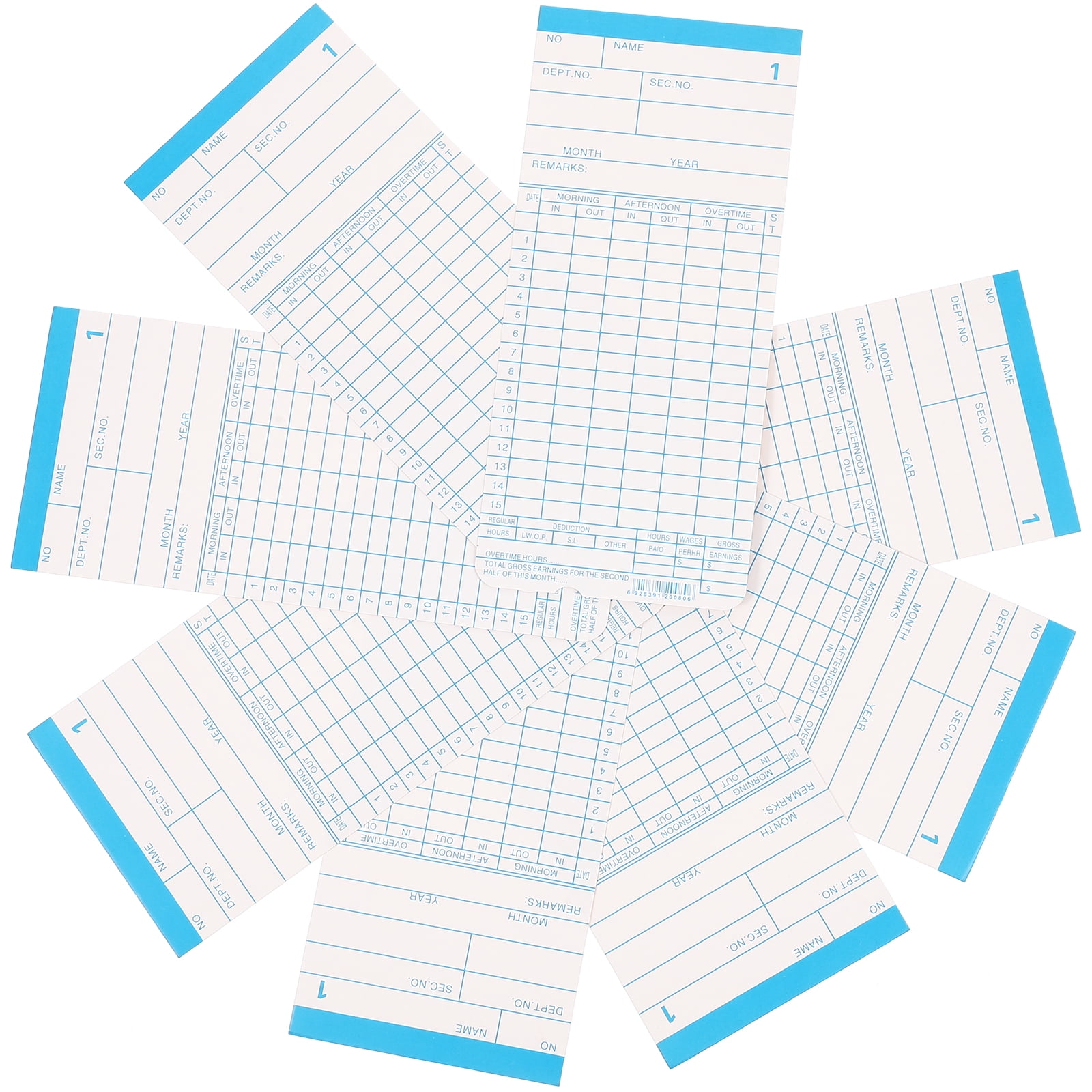 Attendance Paper Received Date Stamp Digital Wall Clock Times Table ...