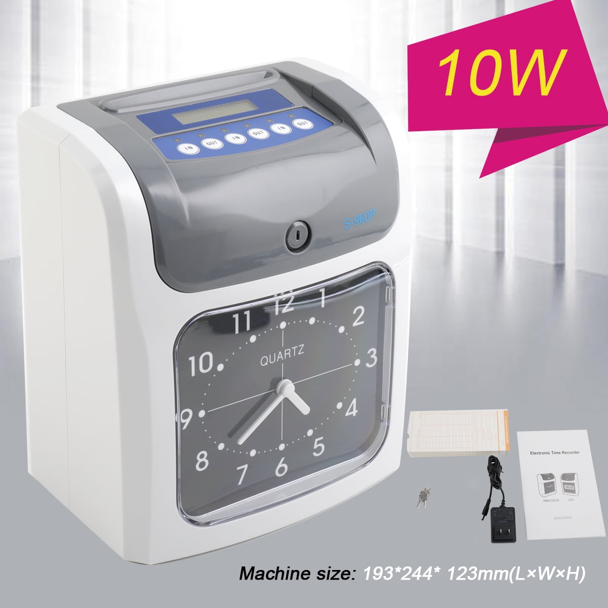 Walmart Attendance Time Clock Point System Machine, Employee Payroll ...