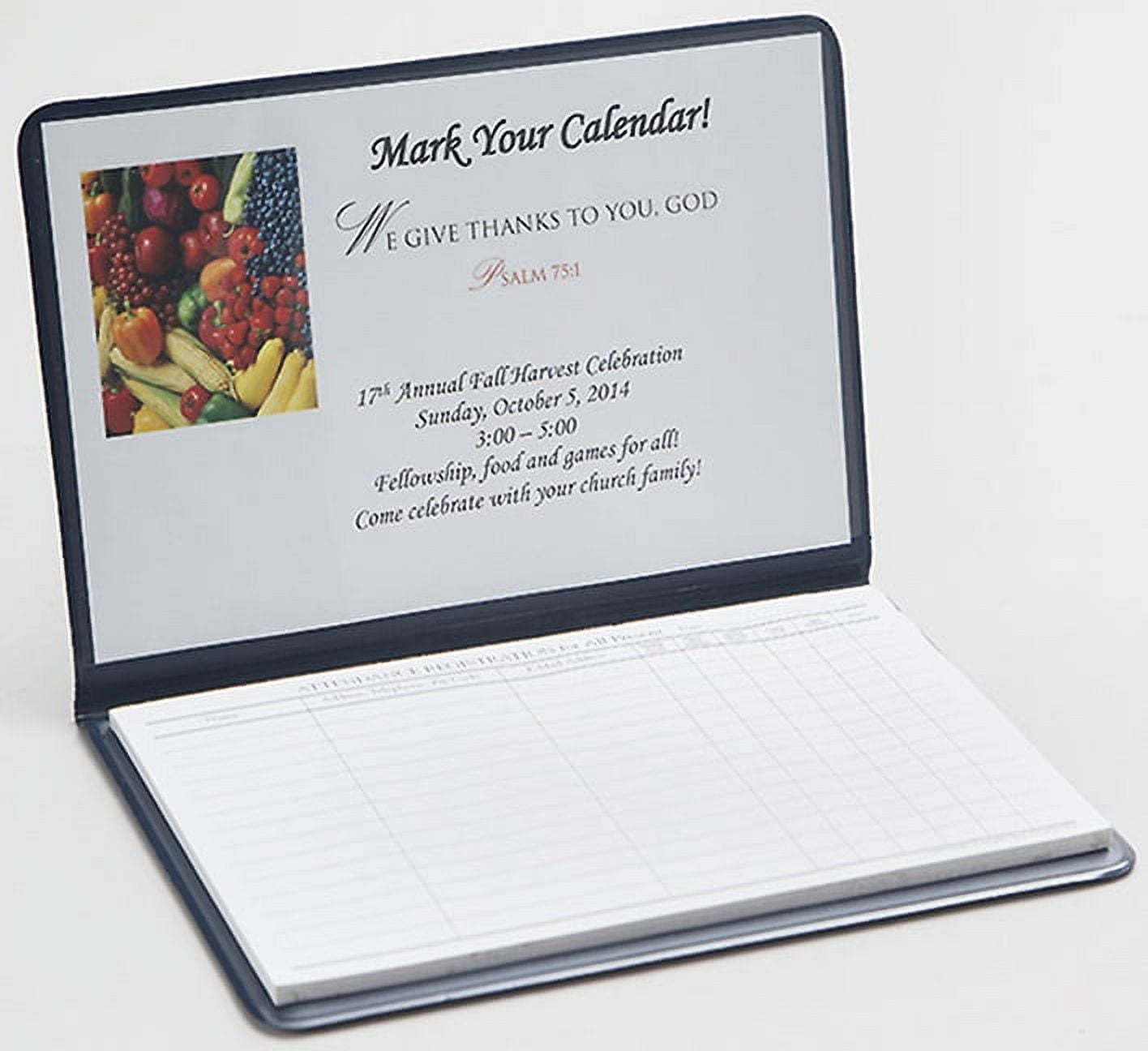 Attendance Registration Pad Holder - Navy (Pkg of 6) (Other) - Walmart.com