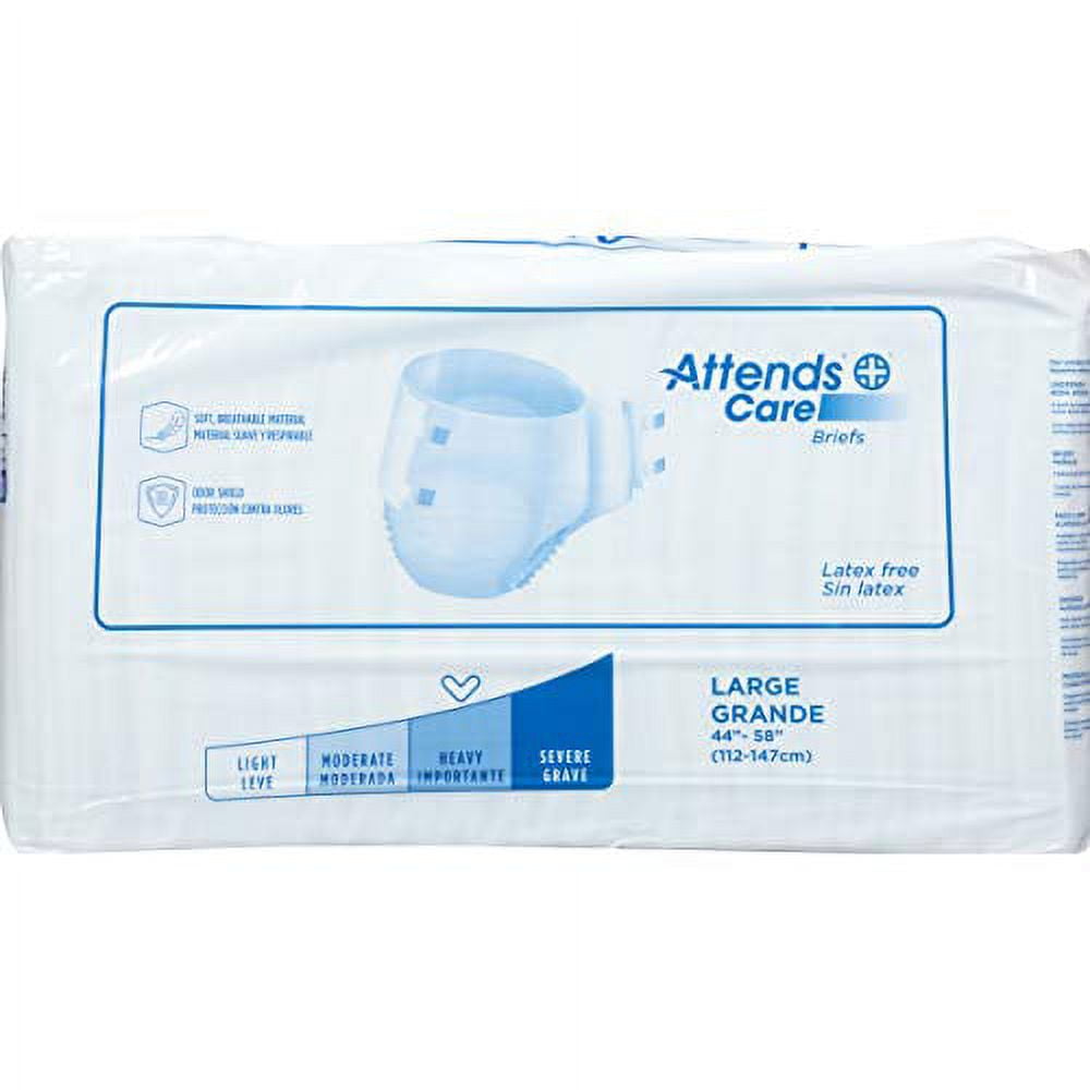 Attends 30443100 Incontinent Brief Homecare Extra Absorbent Breathable ...