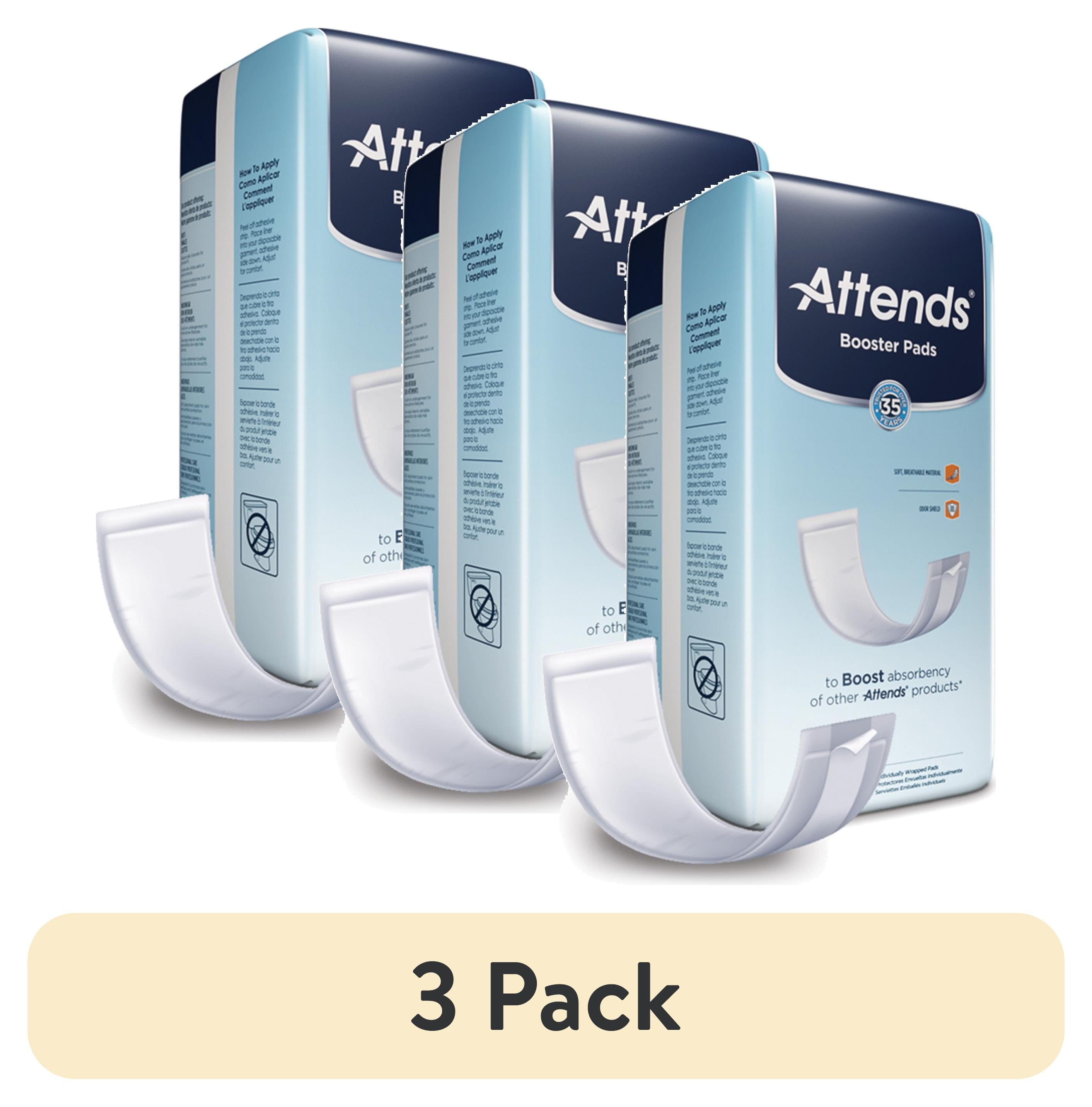 (3 pack) Attends Booster Pads, 24 count - Walmart.com