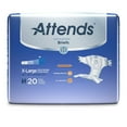 Attends DermaDry XL Adult Diapers, Heavy Absorbency Underwear with Tabs ...