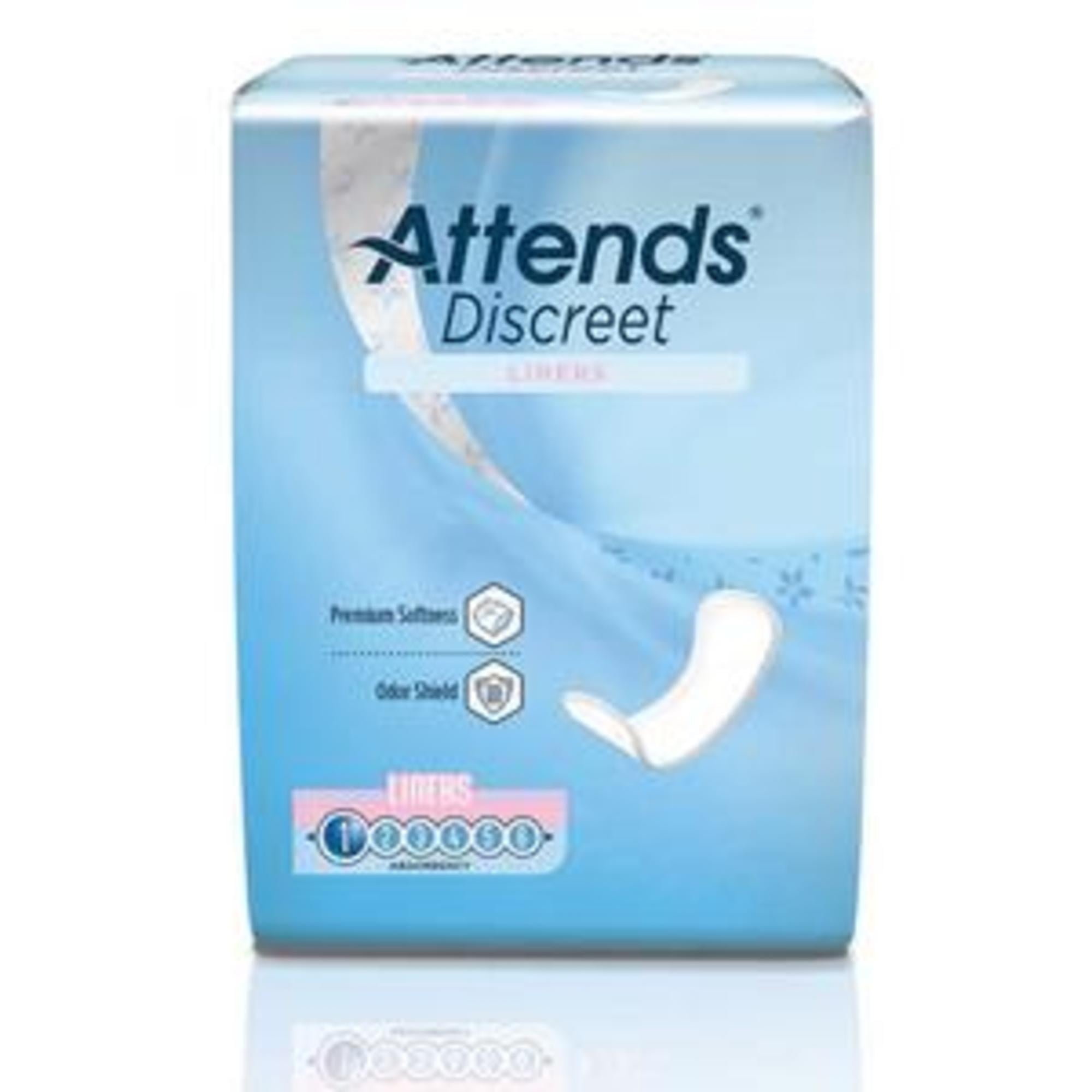 Attends Discreet Bladder Control Pad Light Absorbency Female Disposable ...