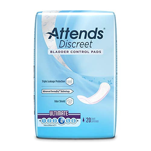Attends Discreet Incontinence Care Women's Bladder Control Pads with ...