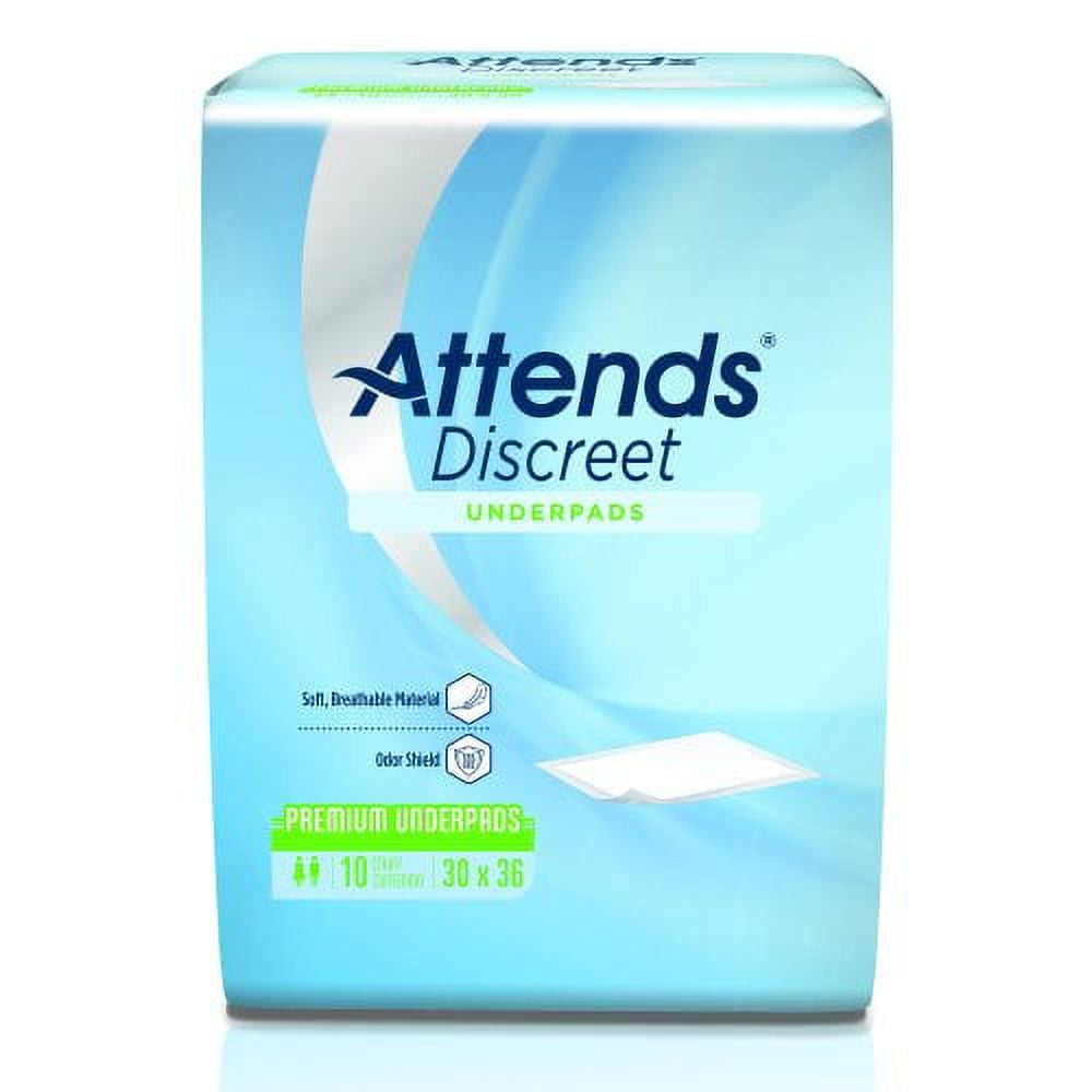 Attends® Discreet Premium Underpad, 10/BG (1039122_BG) HSA/FSA Eligible ...