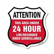 Warning Premises Protected By 24 Hour Audio And Video Surveillance By ...