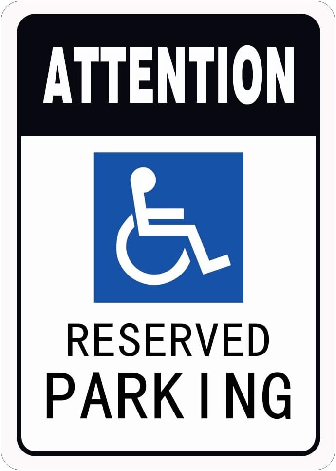 Attention Reserved Parking Warning Sign Road Sign Street Sign 8X12 ...