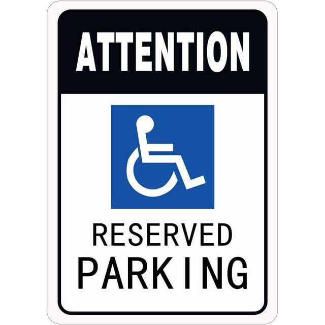 Attention Reserved Parking Warning Sign Road Sign Street Sign 8X12 ...