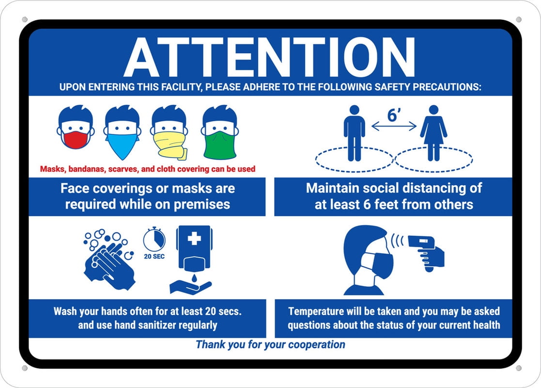 Attention Upon Entering This Facility Please Adhere To Safety ...