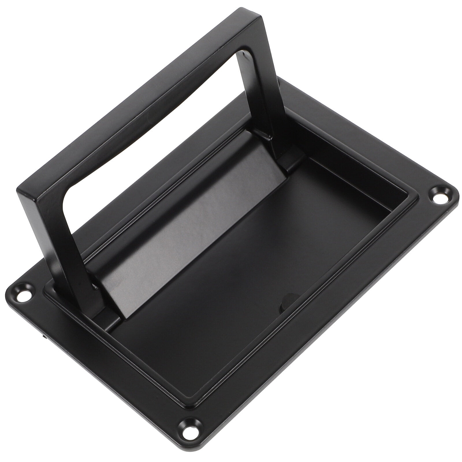 Attic Door Pull Lift Ring Recessed Handle Lock Stoppers Black - Walmart.com