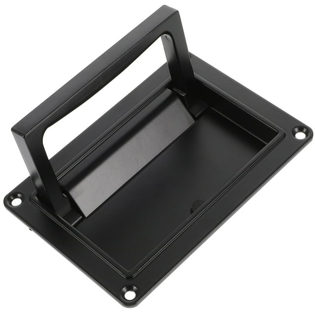 Attic Door Pull Lift Ring Recessed Handle Lock Stoppers Black - Walmart.com