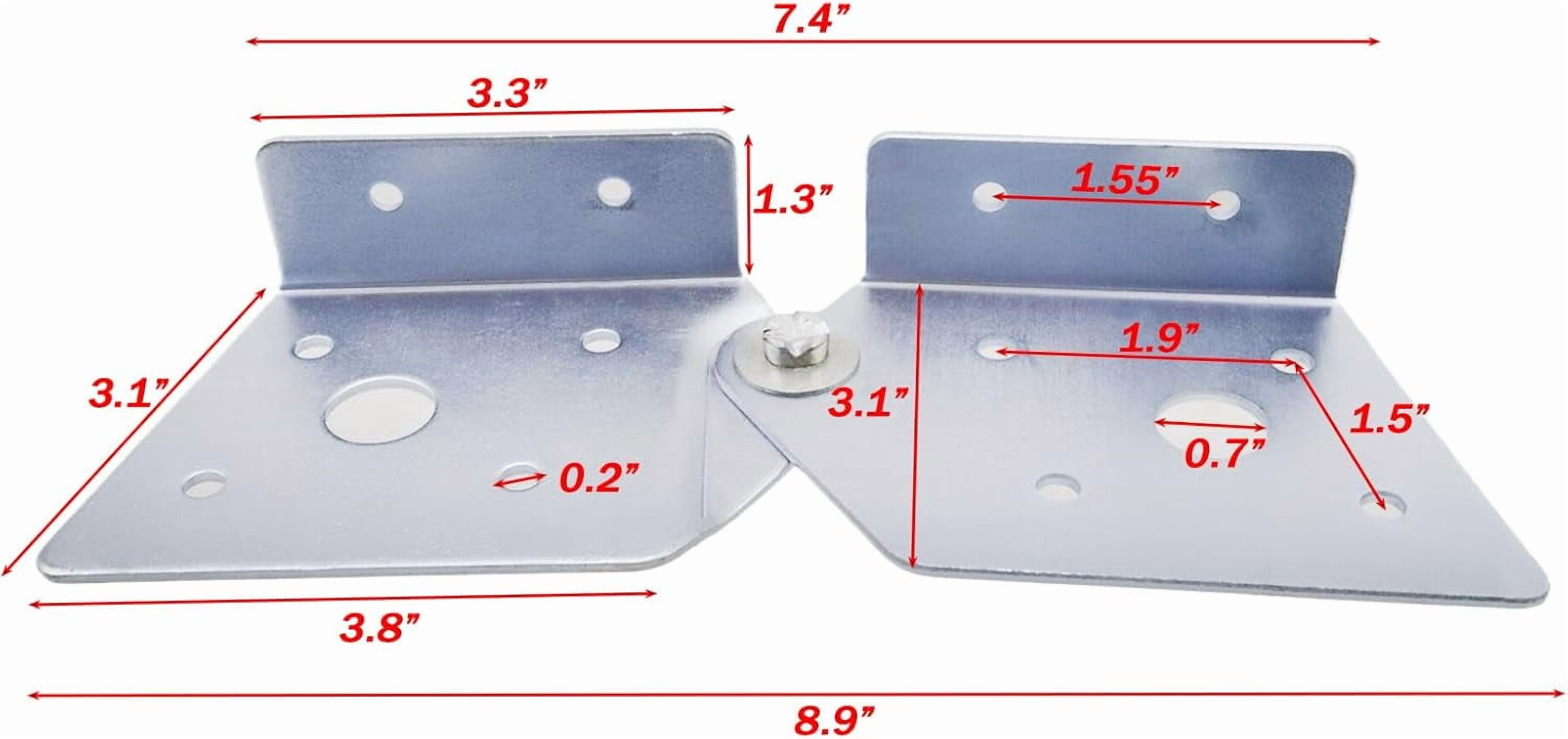 Attic Ladder Hinge, Pull Down Stair Parts, 3.1 x 3.3 Inch 2Pcs ...