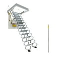 Attic Ladder Telescoping Titanium-Magnesium Alloy Attic Ceiling Ladder ...