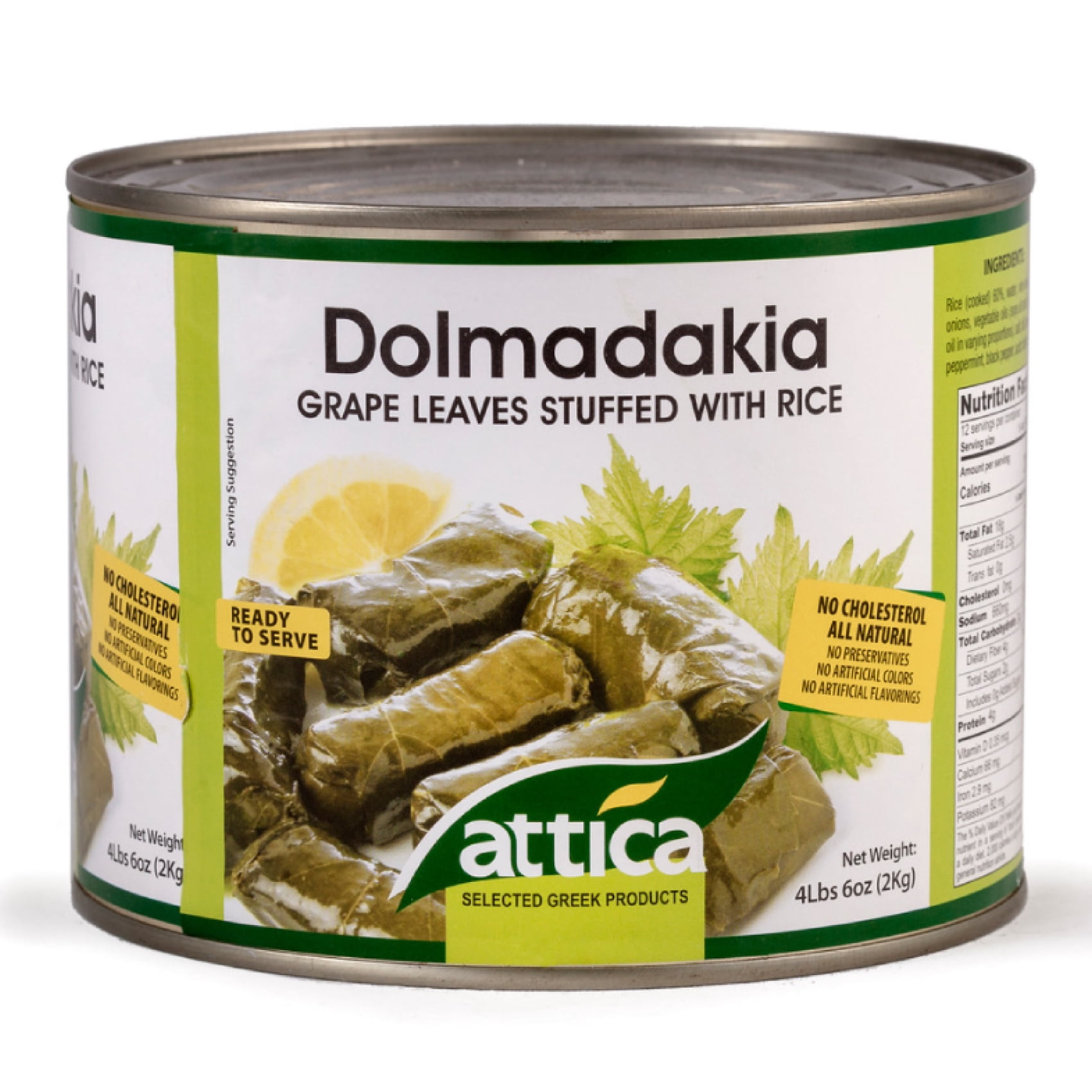 Attica Stuffed Grape Leaves Dolmas Mediterranean Flavors Greek Import ...