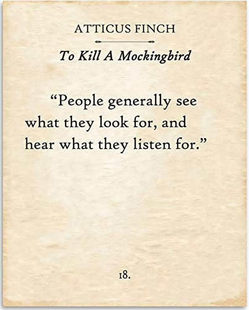 To Kill A Mockingbird Atticus Quotes