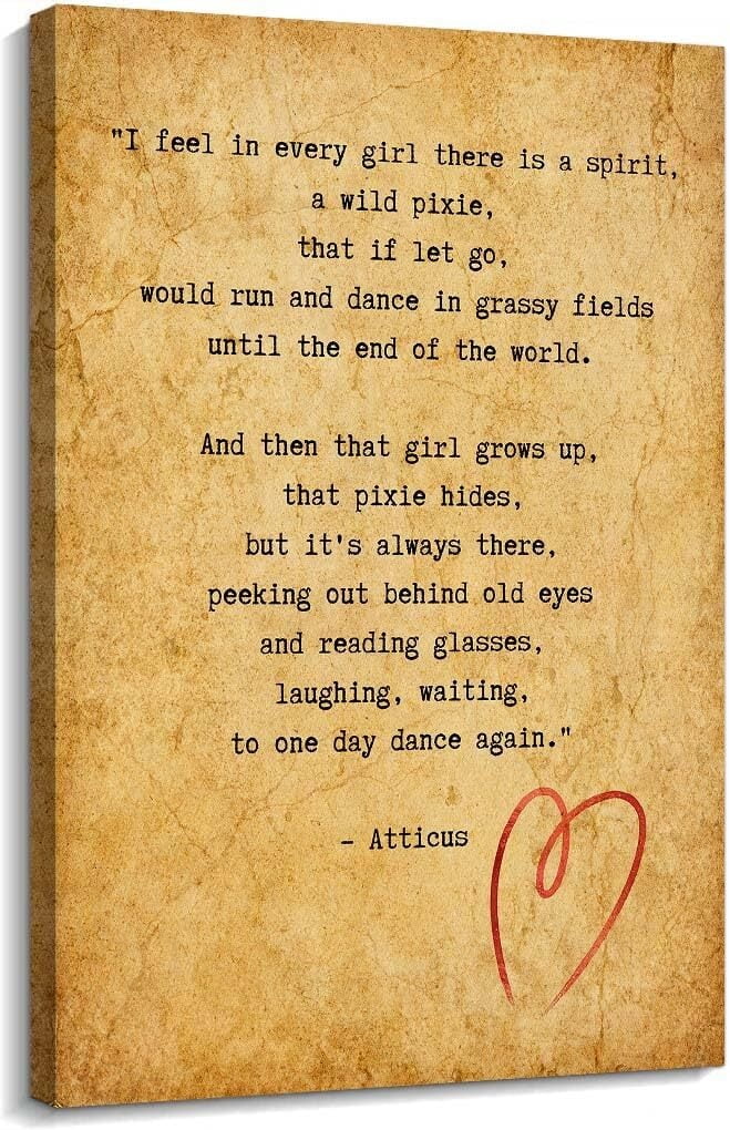 Atticus Quote Wall Art Poem Poster Inspirational Poems Poster ...