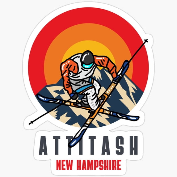 Attitash Mountain New Hampshire Sticker Phone Decal Water Bottle ...