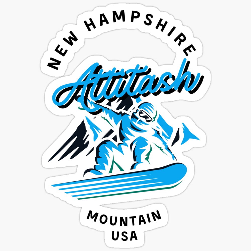 Attitash Mountain New Hampshire Sticker Phone Decal Water Bottle ...