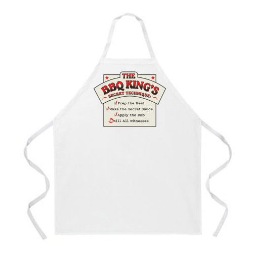 Attitude Aprons BBQ King Recipe Apron, Natural, One Size Fits Most ...