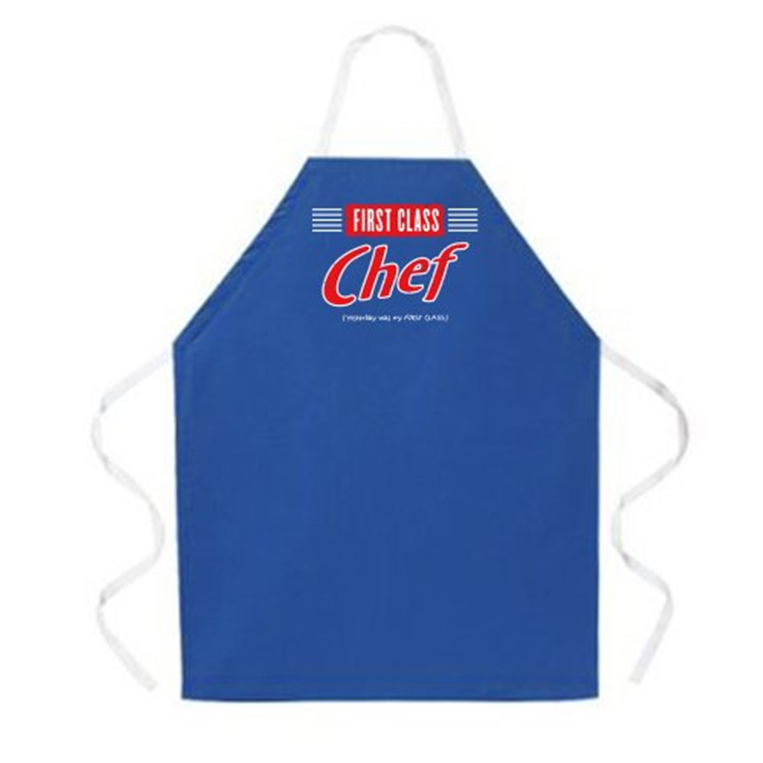 Attitude Aprons Fully Adjustable First Class Chef Apron, Dark Blue ...