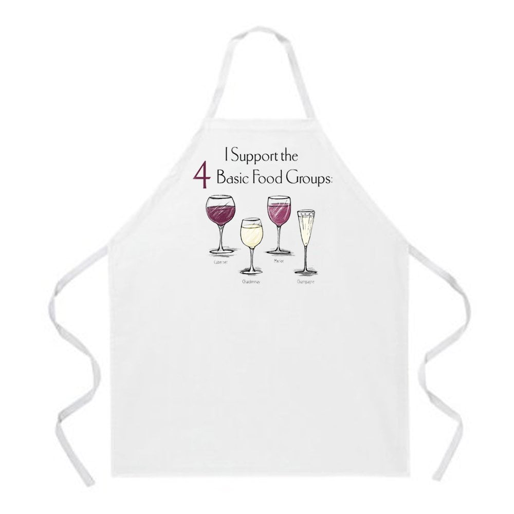 Attitude Aprons Fully Adjustable I Support 4 Basic Food Groups Apron ...