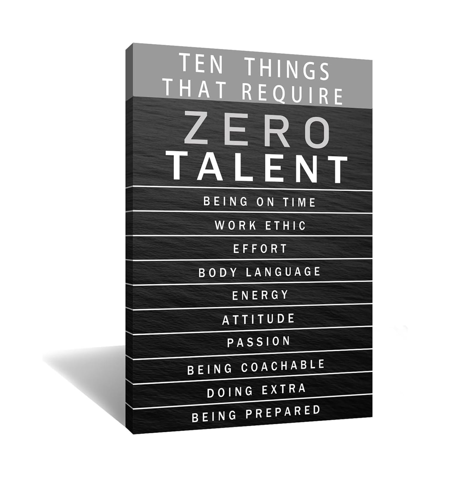 Attitude is Everything Wall Art, 10 Zero Talent Qualities & Inspiring ...