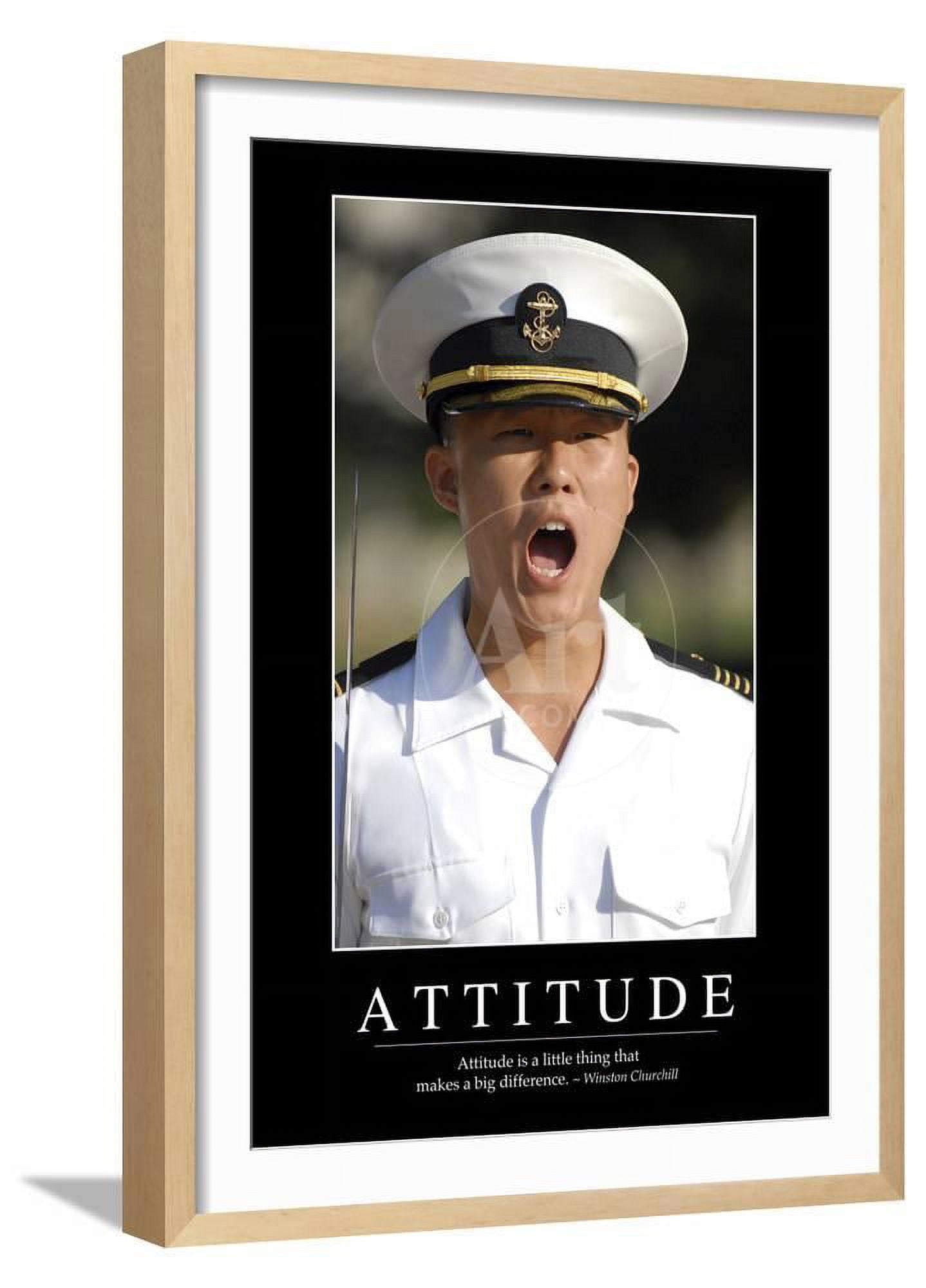 Attitude Inspirational Quote and Motivational Poster, Framed Art Print ...