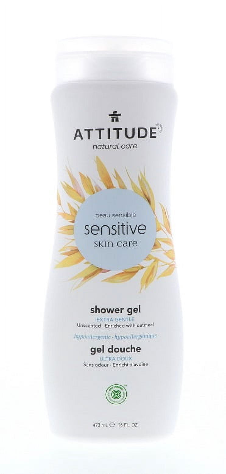 Attitude Sensitive Natural Care Extra Gentle Shower Gel, Fragrance Free ...
