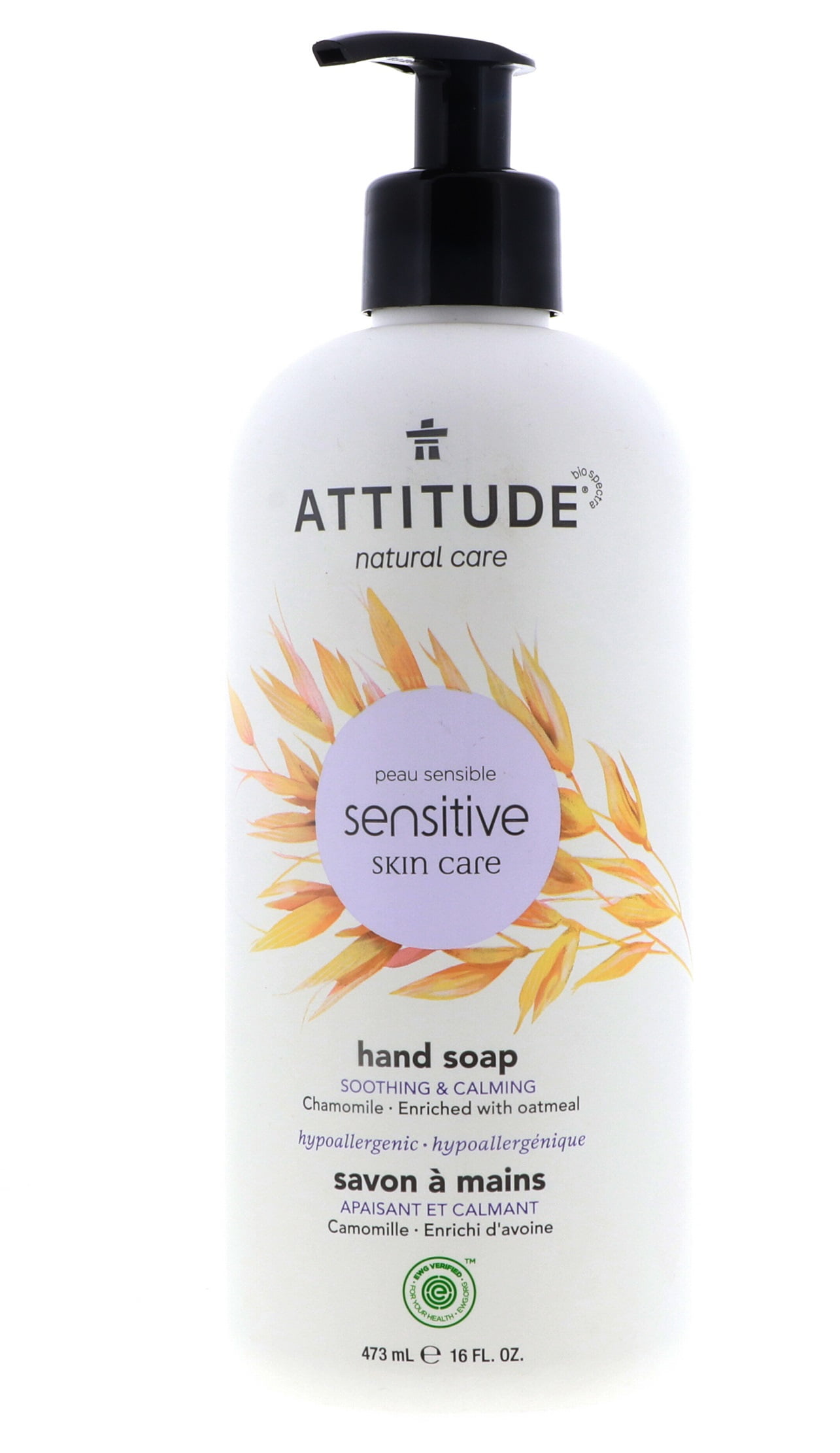 Attitude Soothing & Calming Hand Soap, Chamomile, 16 oz Pack of 4 ...