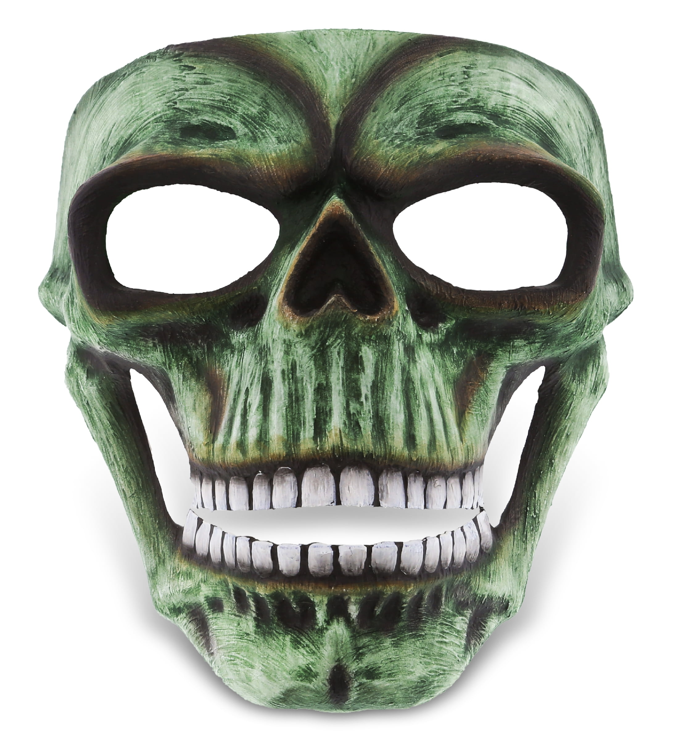 Attitude Studio Green Skeleton Mask - Costume Skull Mask for Men and ...