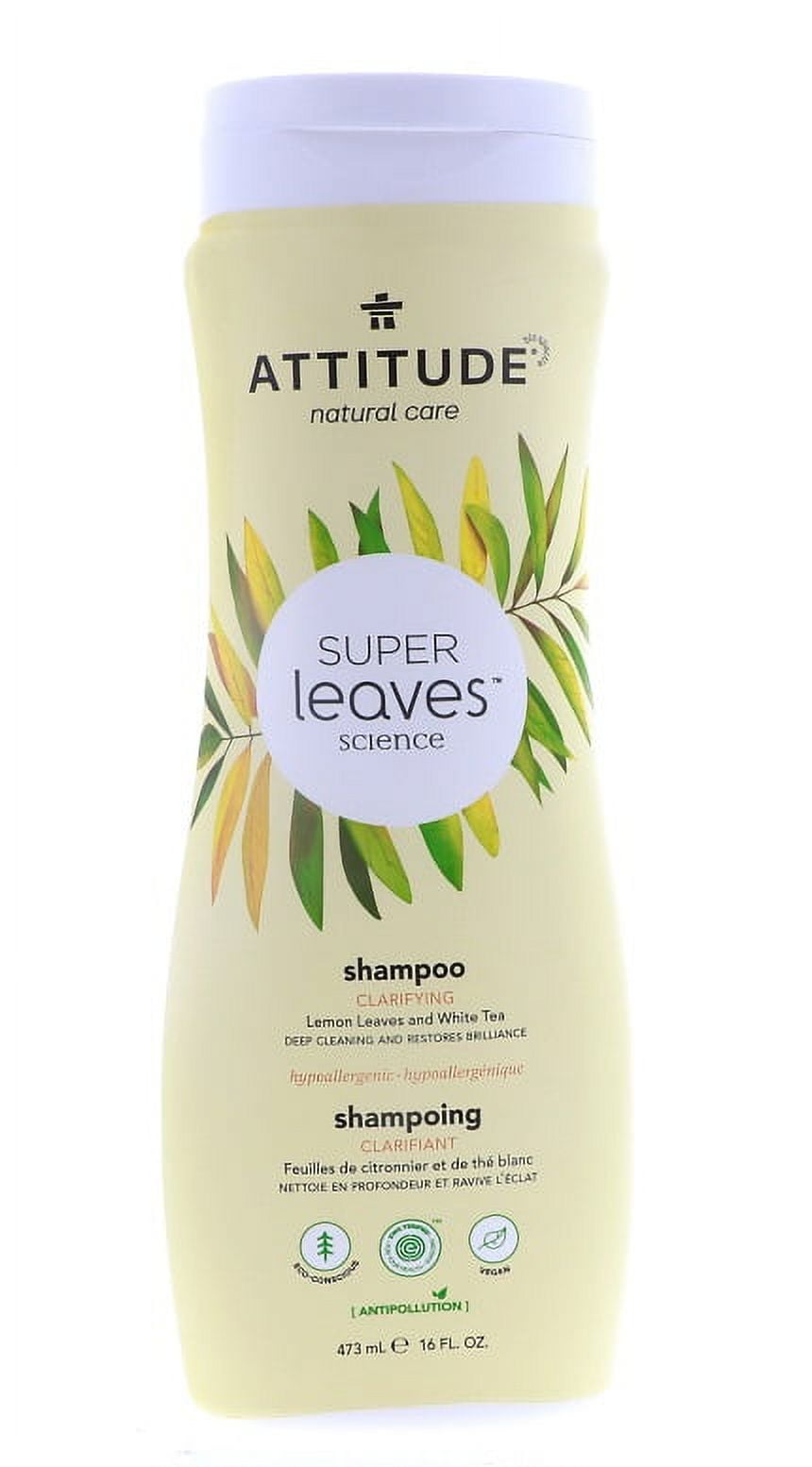 Attitude Super Leaves Clarifying Shampoo, Lemon Leaves & White Tea, 16 ...