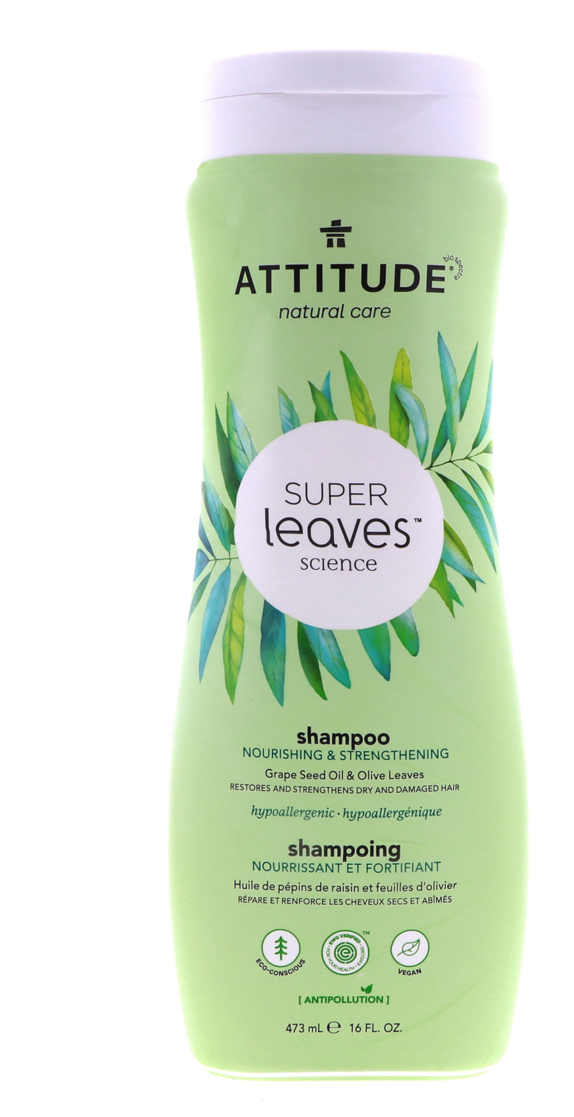 Attitude Natural Shampoo - Nourishing & Strengthening, 16 Fl Oz (Pack ...
