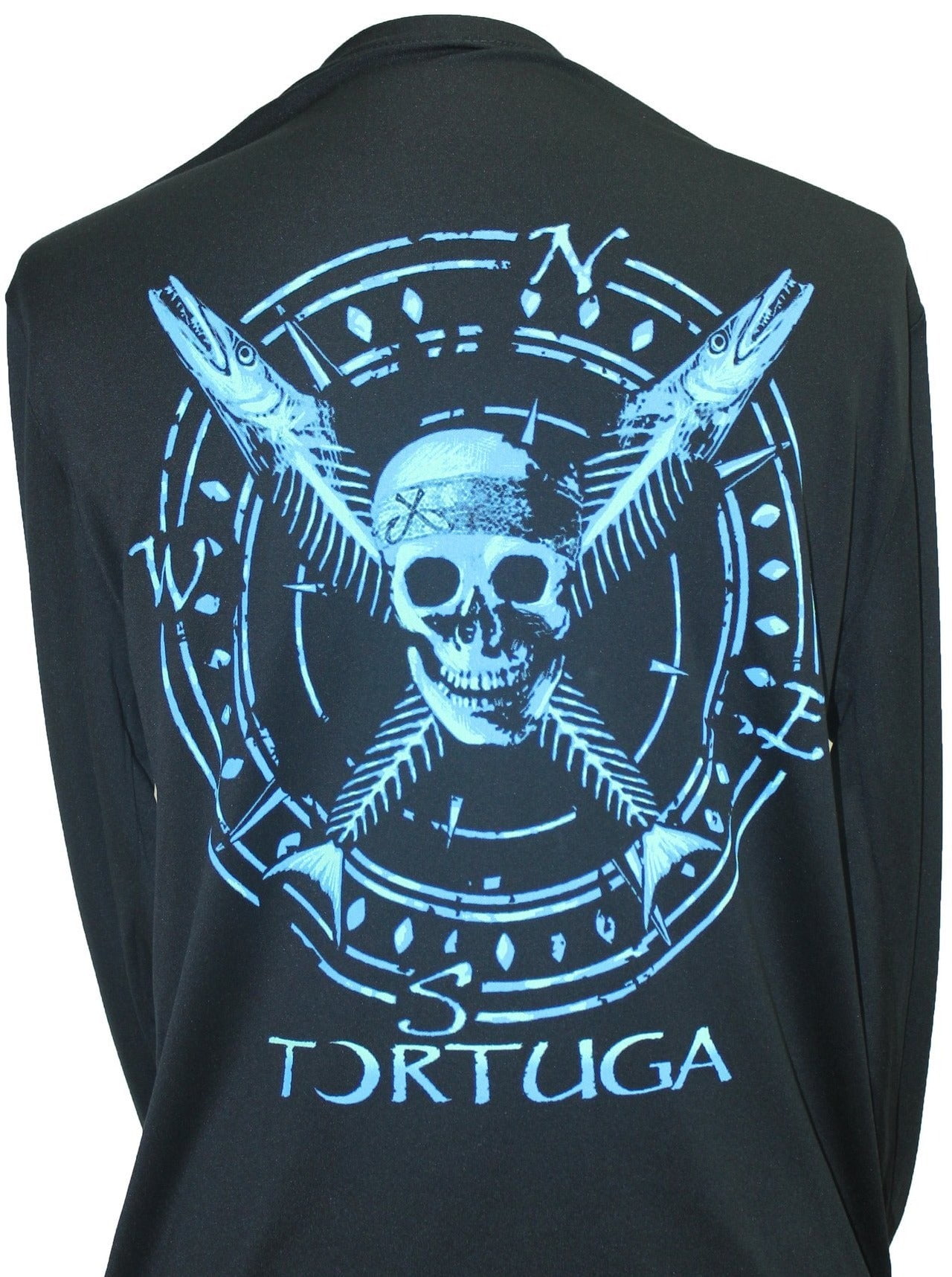 Attitude Tortuga Moon Skull Bones Unisex Sport Tech T-Shirt - Walmart.com