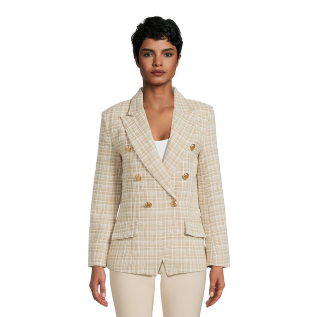 Attitude Unknown Women’s and Women’s Plus Ponte Blazer, Sizes XS-3X ...