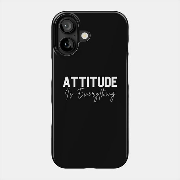 Attitude is Everything Simple Motivational Quote Case for iPhone 11,12 ...