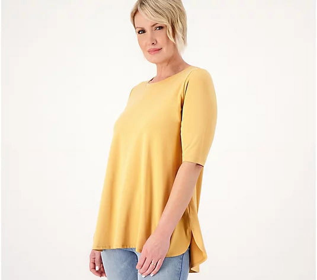 Attitudes by Renee Women’sWashed Cotton Crew Neck Top- Toasted Almond ...