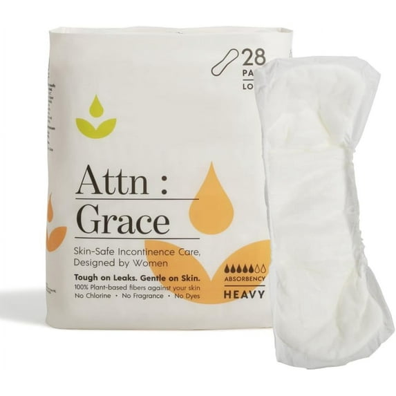 Attn: Grace Incontinence Heavy Pads for Women - 28-Pack - Max ...