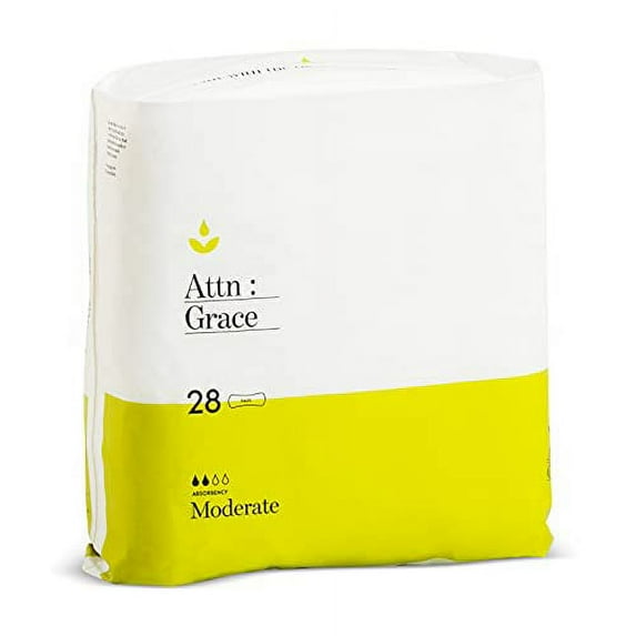 Attn: Grace Incontinence Moderate Pads for Women - 28-Pack - Moderate ...